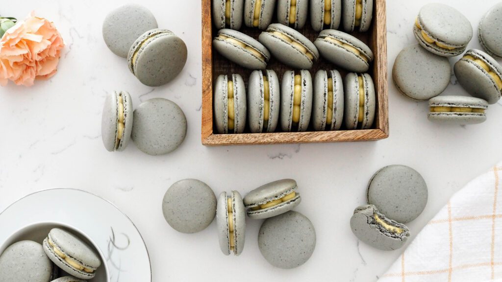 Earl Grey Macarons - The Floral Apron