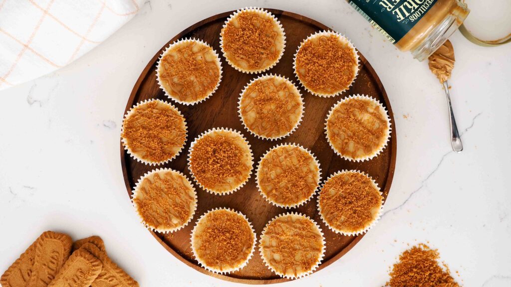 Mini Biscoff Cheesecakes - The Floral Apron