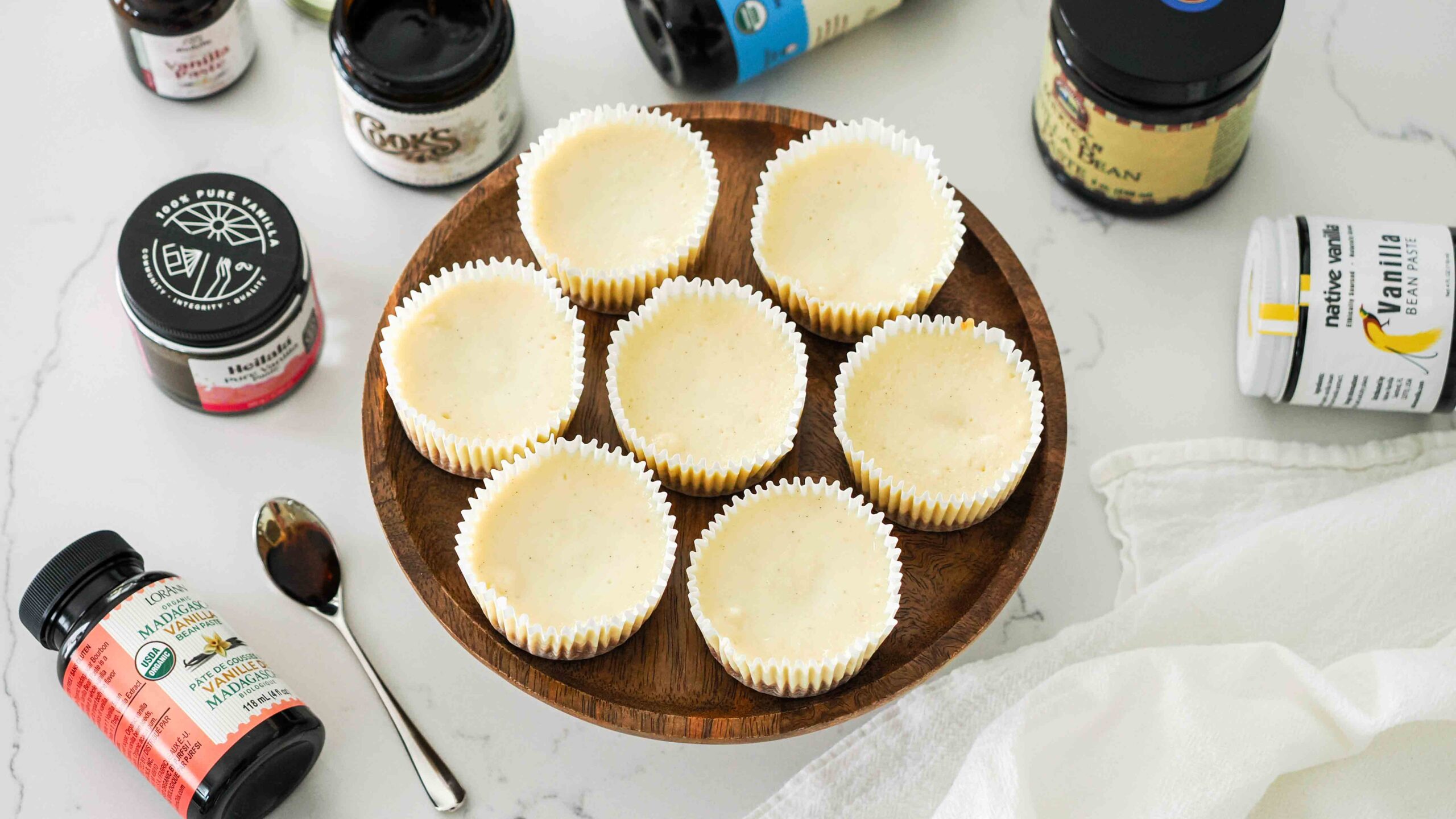 Mini Vanilla Cheesecakes | The Floral Apron