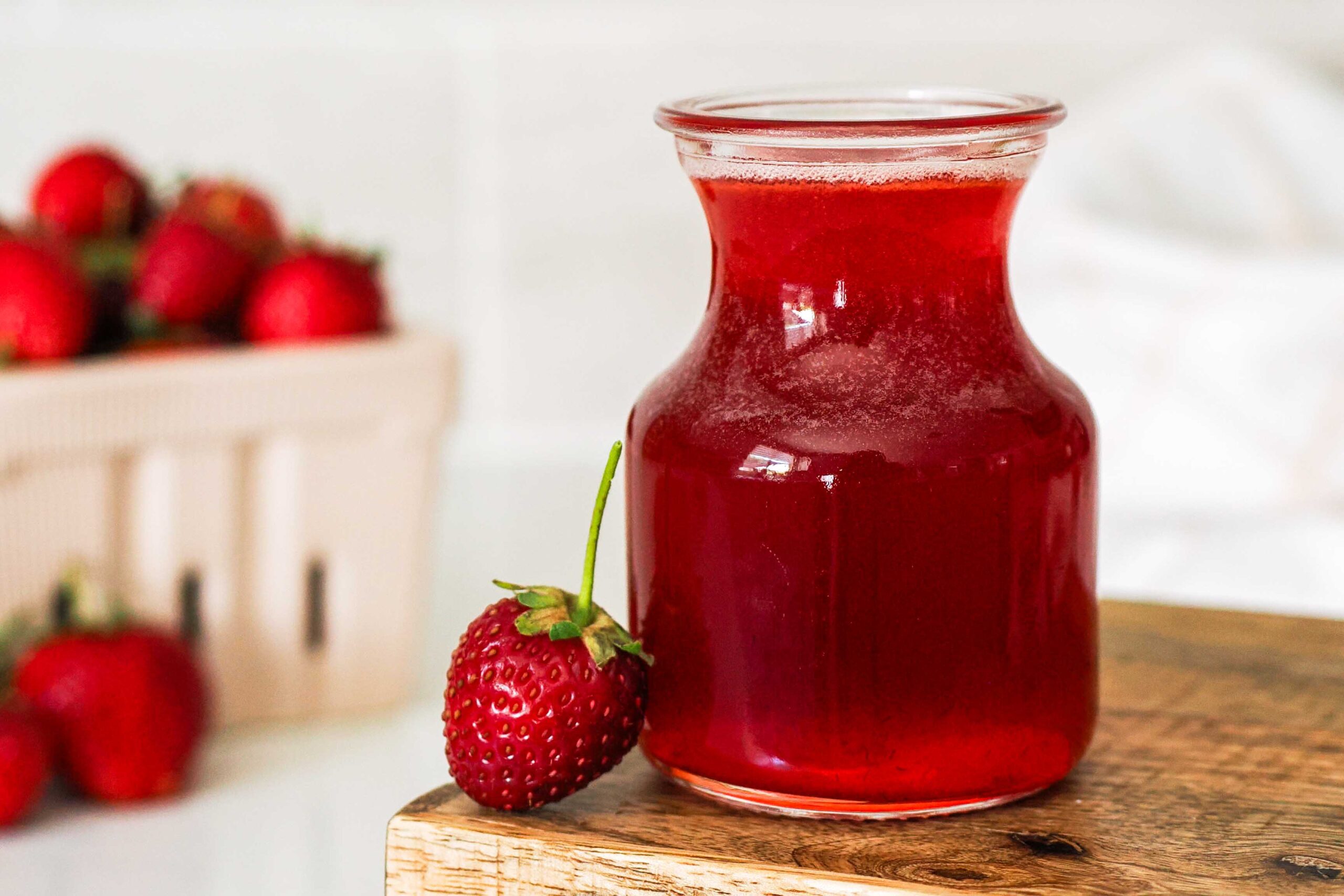 Small Batch Strawberry Syrup | The Floral Apron
